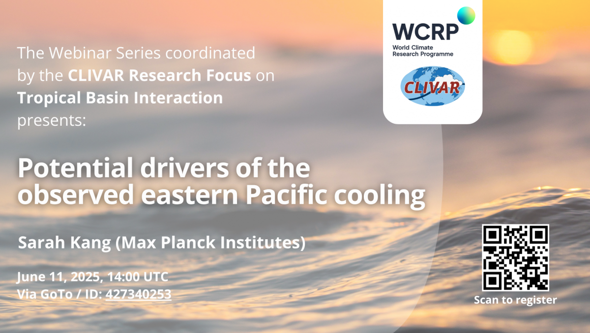TBI RF Webinar Series No.5 - Potential drivers of the observed eastern Pacific cooling | www ...